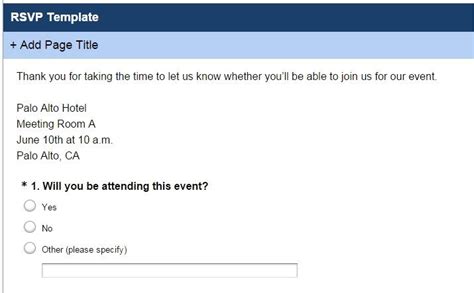 Rsvp Template For Event Event Satisfaction Survey Questions Williamson