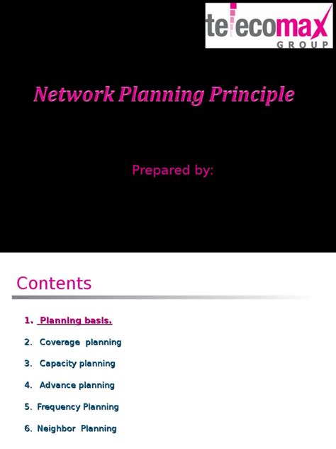 Network Planning Pdf Radio Propagation Cellular Network