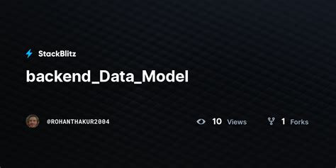 Backenddatamodel Stackblitz