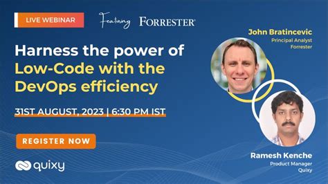 Quixy On Linkedin Webinar Lowcode Devops Softwaredevelopment