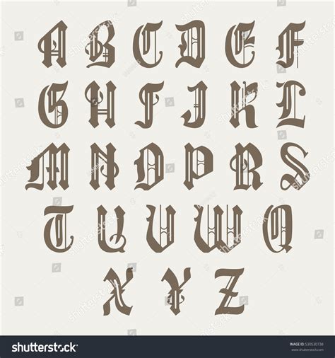 Celtic Calligraphy Letters