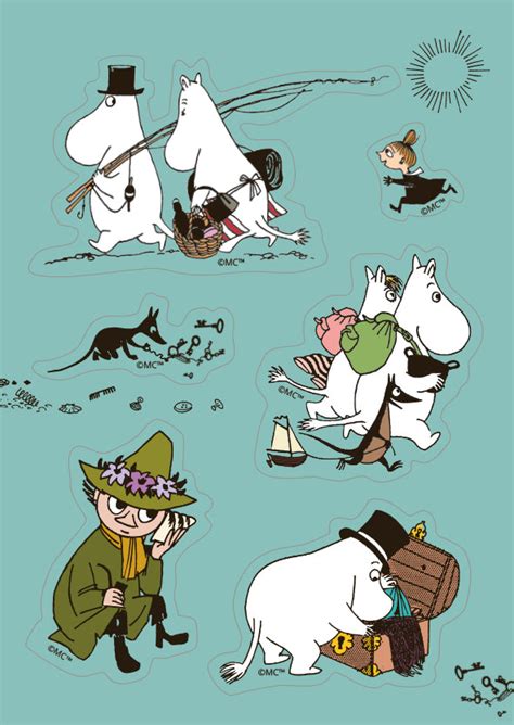 Sticker Card Moomin Excursion Putinki