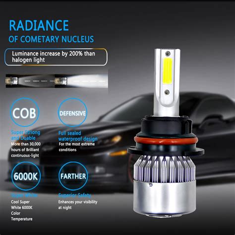HB Car LED Headlight Bulb Extremely Bright Chips Conversion Kit