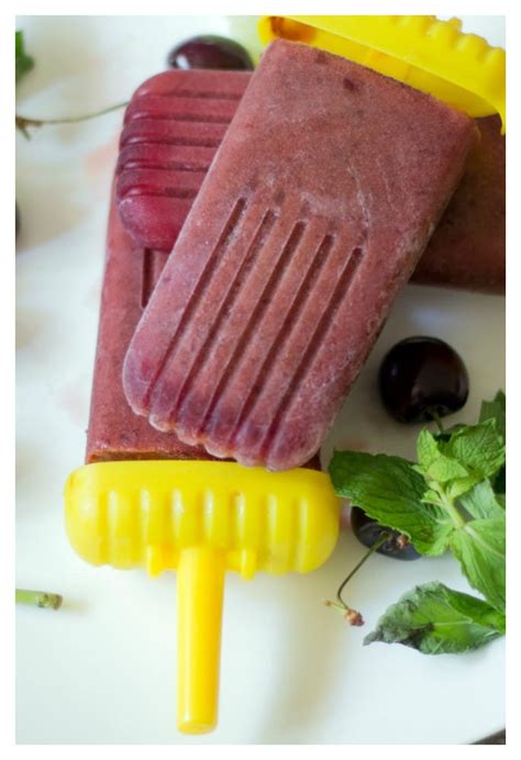 Healthy Sugar Free Cherry Lime Ice Pops Everyday Eileen