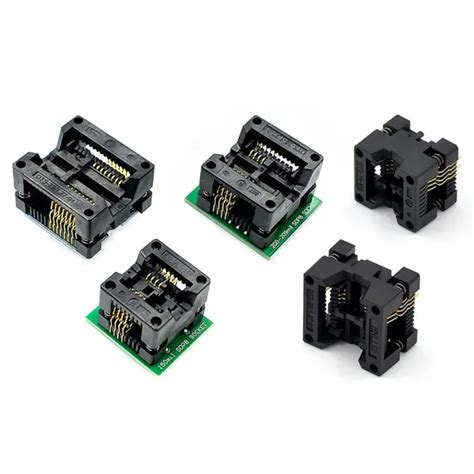 Soic8 Sop8 To Dip8 Wide Body Seat Wide 150 200mil Programmer Adapter Socket Blue Sa602 Ic Test