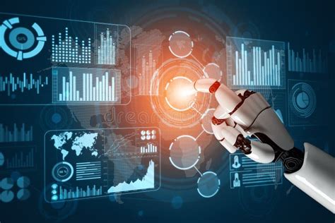 MLP Futuristic Robot Artificial Intelligence Concept Stock