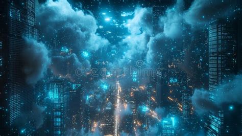 An Abstract Motion Of Digital Data Flow In A Futuristic Web Technology Web Futuristic Hologram