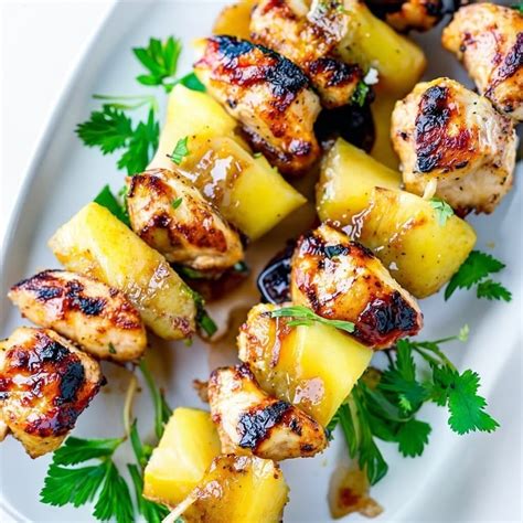 Pineapple Glazed Chicken Skewers Recipe Instacart
