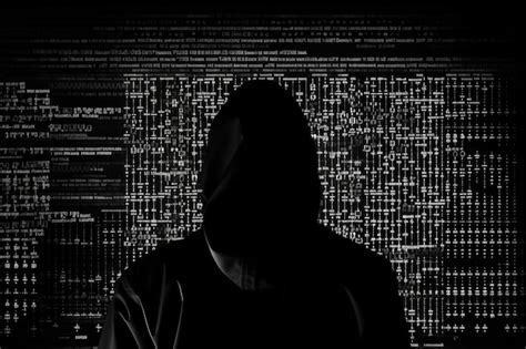 Premium Photo A Hacker Wearing A Hoodie