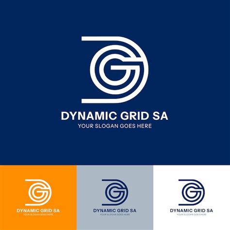 Modelo De Logotipo De Monograma De Design Plano Dg Vetor Grátis