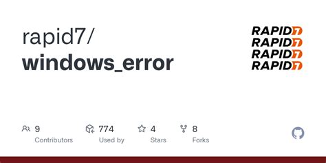GitHub Rapid Windows Error
