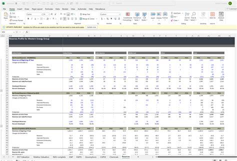 Oil And Gas Financial Model Excel Template Eloquens