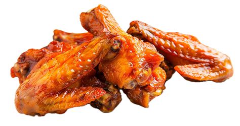 Ai Generated Spicy Grilled Chicken Wings On Black Png 42653833 Png