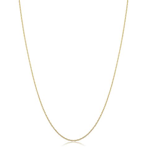 Solid 14k Yellow Gold Rope Chain Necklace 07 Mm 14 Inch Etsy