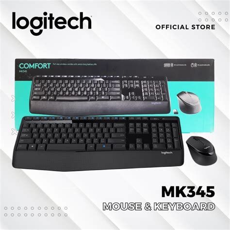 Jual Logitch Combo Mk345 Wireless Mouse Keyboard Original Shopee Indonesia