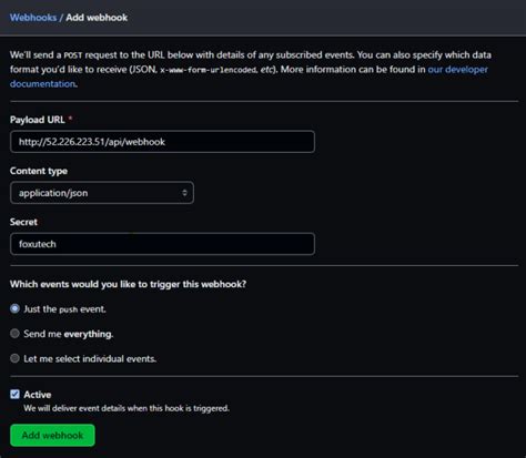 Argo CD Git Webhook Configuration