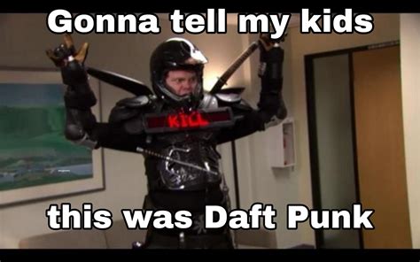 Happy Retirement Daft Punk 🤘😎 Rdundermifflin
