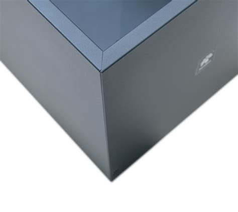 Herstera Garden Metall Pflanzkübel Cube Anthrazit x x cm mygardenhome