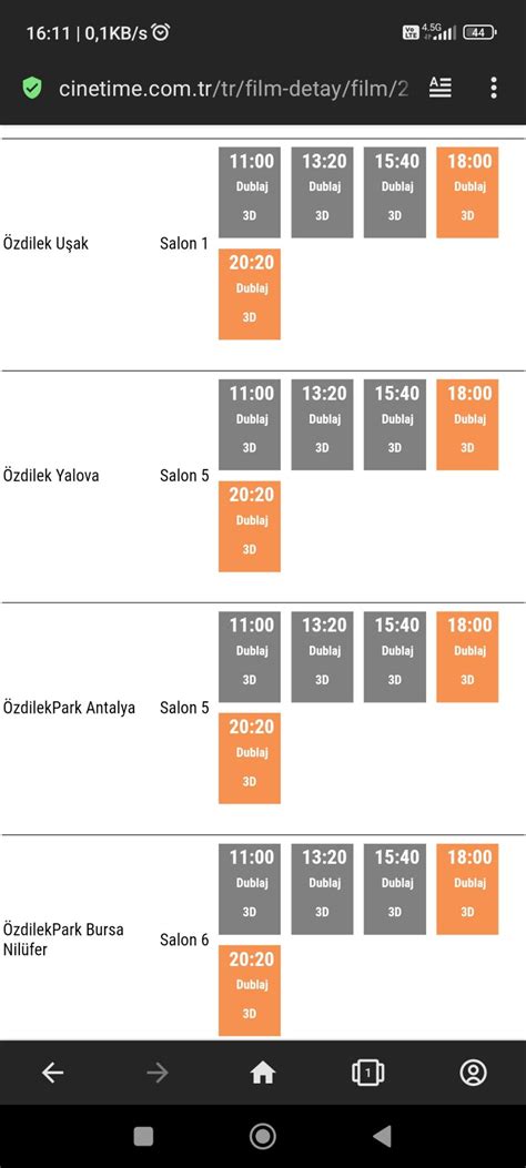 Cinetime Özdilek Sinema Çocuk Filmlerinde 3d Harici Film Seçeneği Olmaması Şikayetvar