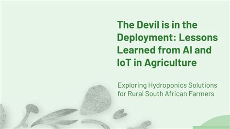 the devil is in the deployment lessons learned from ai and iot in