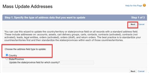 Mass Update Addresses In Salesforce