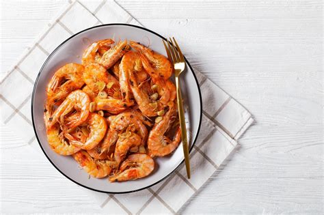 Premium Photo Grilled Garlic Butter Prawns On A Plate