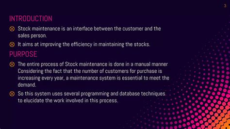 stock maintenance system in ooad with uml pptx technology and computing