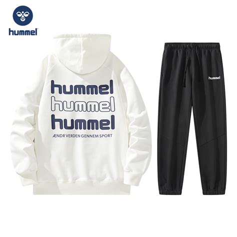 hummel 圆领卫衣套装22新款男女春秋季潮流运动情侣套装 预售10天 hummel服饰旗舰店