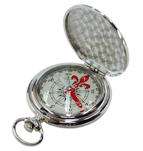 Treknor Pocket Compass Silver The Compass Store