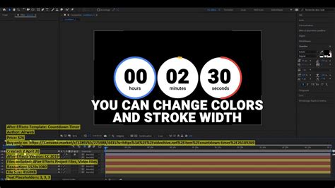 Countdown Timer After Effects Template Videohive 26189269 Youtube