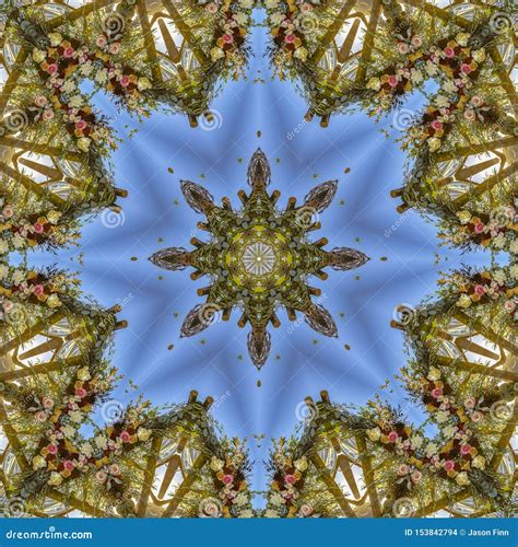 Vivid Shapes With Angular Displays Of Flowers In Circular Arrangement At Wedding In California