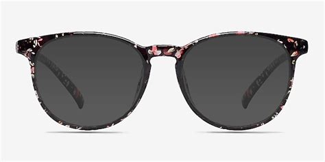 Chilling Round Red And Floral Glasses For Women Eyebuydirect Canada
