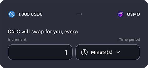 Osmosis 🧪 On Twitter 6 4️⃣ Custom Swap Intervals ⌛ This Newly