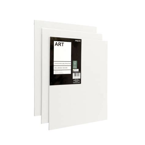 Canvas Panel 25 4cm X 20 3cm 3 Pack Hobbycraft