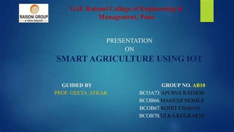 smart irrigation ppt