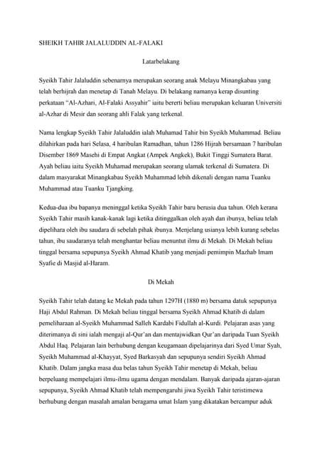 Sheikh Tahir Jalaluddin Al Pdf