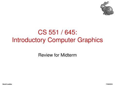 Cs 551 645 Introductory Computer Graphics Ppt Download