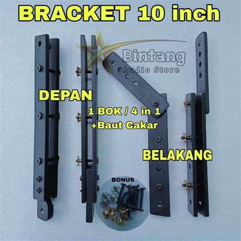 Jual Breket 10 Line Array Alumunium 4 Way Bracket Gantung 10 Inch Bahan Cor Diral Shopee
