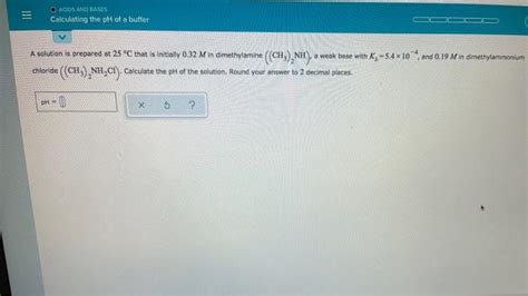 solved o acids and bases calculating the ph of a buffer a