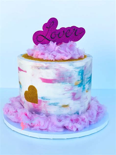 Lover Cake Taylor Swift Cake Cotton Candy Pink Cake Taylor Swift