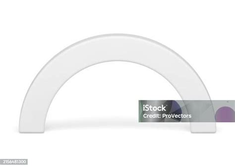 흰색 아치 곡선 기둥 기하학적 인 입구 출구 출입구 3d 요소 현실적인 벡터 일러스트 레이 션 0명에 대한 스톡 벡터 아트 및 기타 이미지 Istock