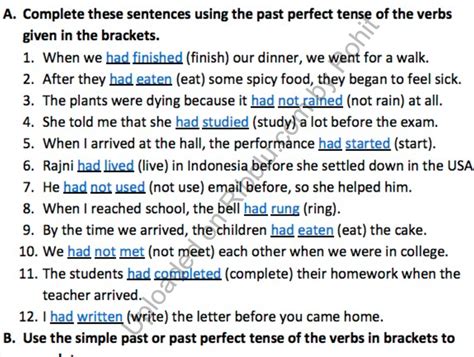 Mixed Tenses Exercises With Answers Pdf Class 9 Design Talk