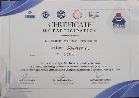 Iccccm2024 Research Innovation Technology Conference Learning… Shakshi Shrivastav