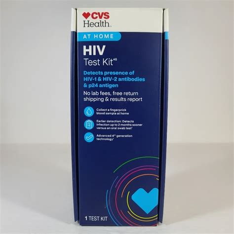 Cvs Other Cvs Health At Home Test Kit Hiv 2 Antibodies P24 Antigen Poshmark