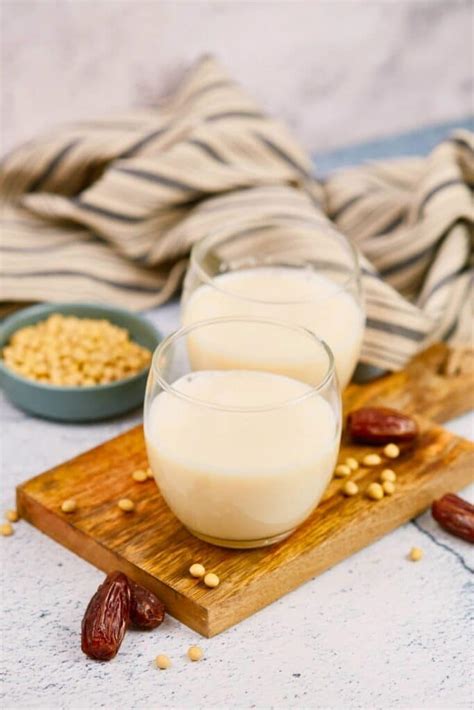 Homemade Soy Milk Recipe The Cheeky Chickpea