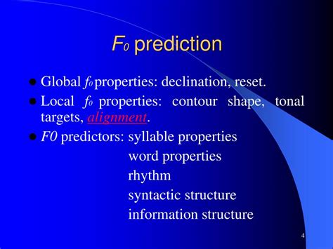 Ppt Evaluating Prosody Prediction In Synthesis With Respect To Modern Greek Prenuclear Accents