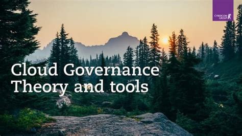 Cloud Governance Framework The Essentials Pdf