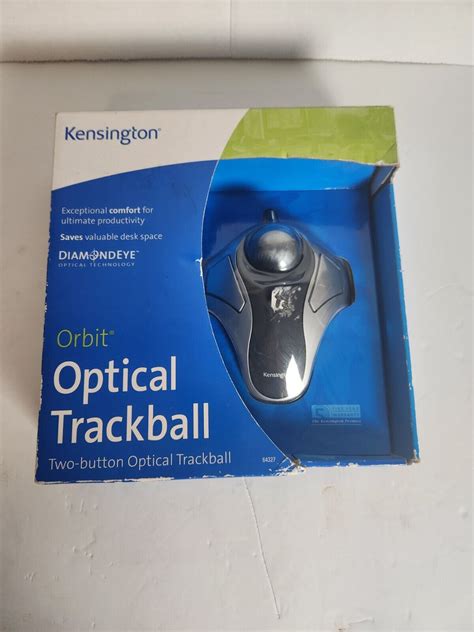 Used New Kensington Orbit Optical Trackball Usb Wired Mouse Usb Marble