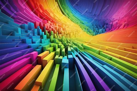 Premium Photo 3d Colorful Rainbow Spectrum Background