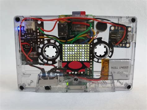 using an old cassette tape to enclose a battery powered raspberry pi